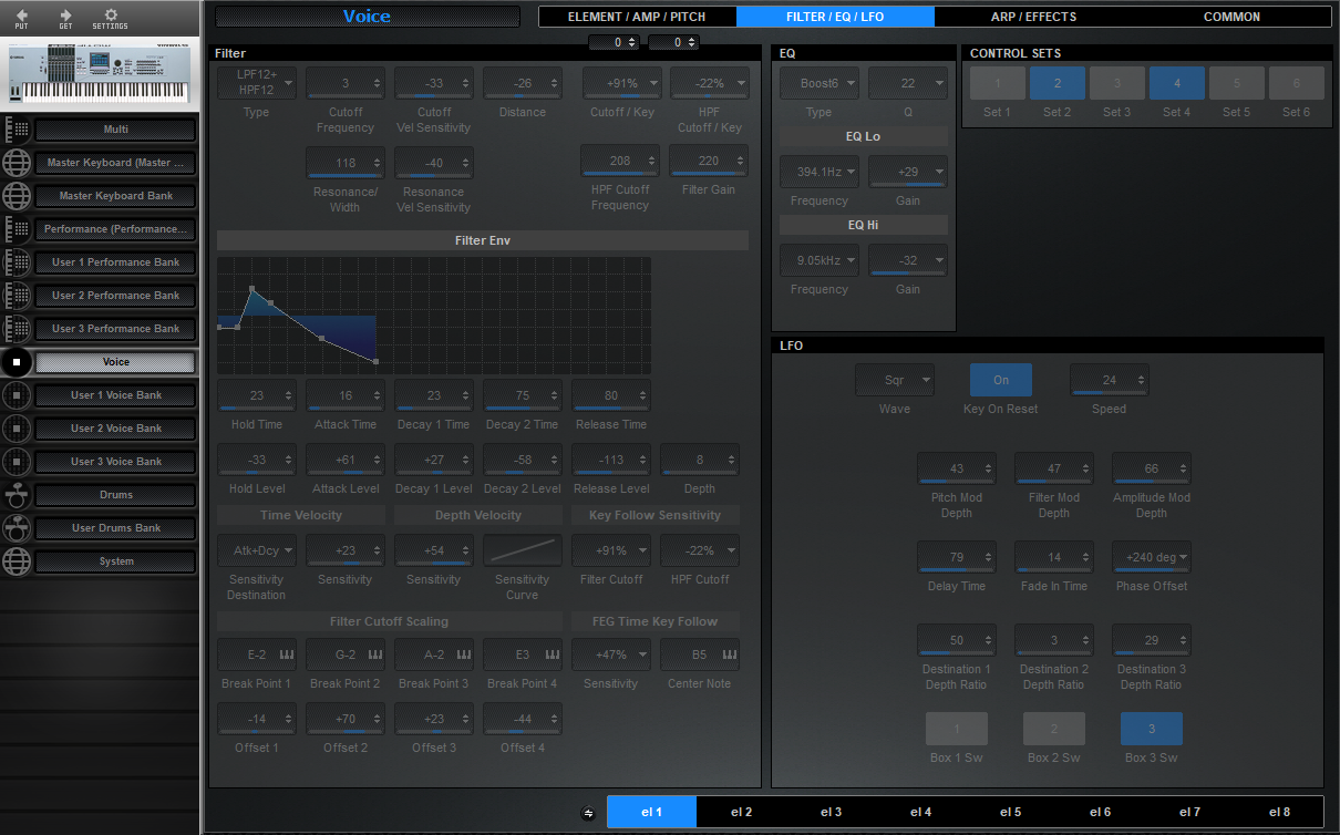 Yamaha Motif XS 8 Editor and Librarian